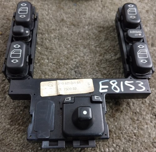 Mercedes W210 W202 E C Class Electric Window Mirror Switch Pack Block ...