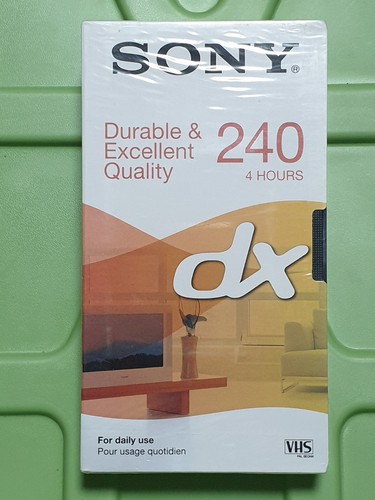 Sony 240 Dx Vhs Video Cassette Black Tapes 4 Hours E-240DXH New Factory ...