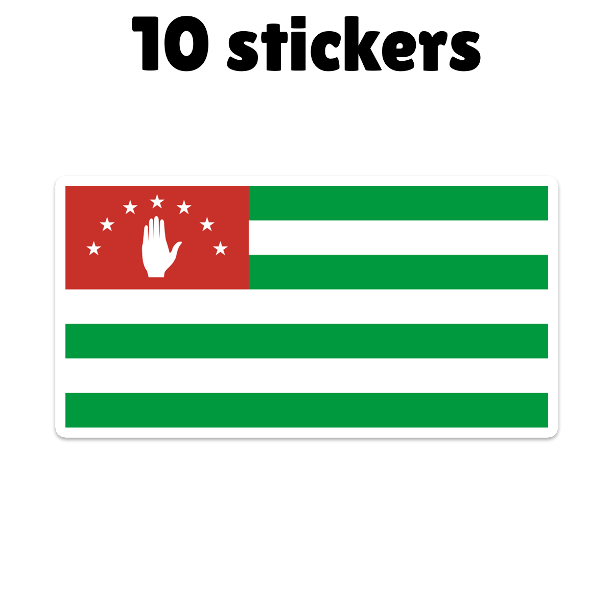 Republic of Abkhazia Flag Sticker Decal Vinyl Fade & Waterproof | eBay ...