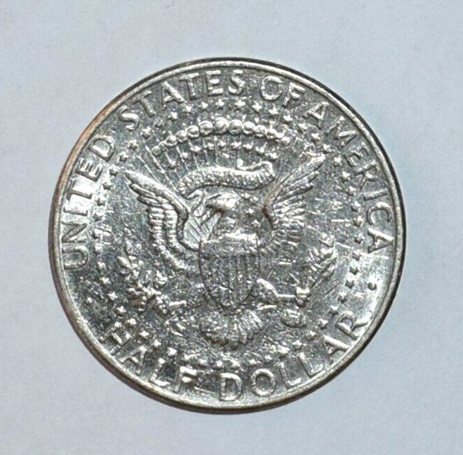 1990 P Kennedy Half Dollar Rare Cud DD Missing Date Error Collar Rim ...