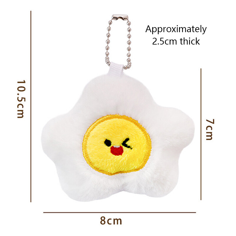 Cute Plush Sun Flower Keychain Doll Toy Key Ring For Women Girls ...