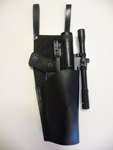 Star Wars STORMTROOPER SE-14R LEATHER HOLSTER 4 oz Prop TK costume fits ...