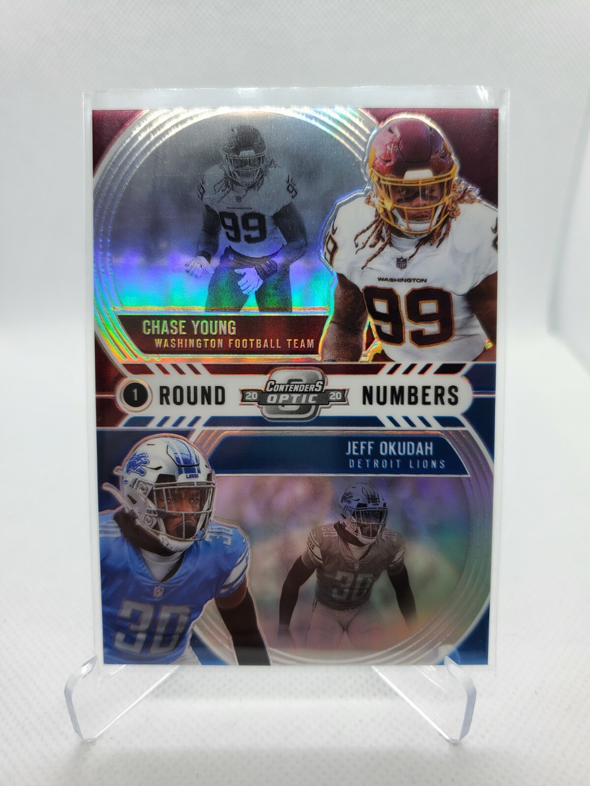Chase Young Jeff Okudah - Round Numbers - 2020 Contenders Optic - #RN3 ...