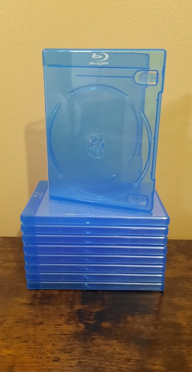 LOT OF 10 - NEW Blu Ray Replacement Cases DUAL (2-Disc) Cases *FREE ...