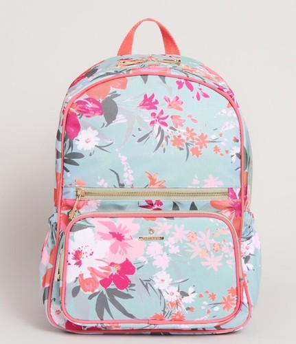 SPARTINA 449 Backpack Island Alljoy Landing Floral Pink Bag School Work ...