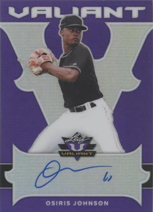 2018 Leaf Valiant - Osiris Johnson #BA-OJ1 Purple /15 (AU, RC) for sale ...