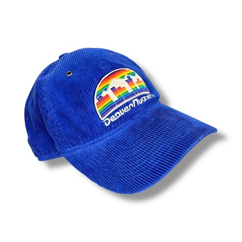 Denver Nuggets Rainbow Corduroy Baseball Cap Mitchell & Ness Fitted 90s ...
