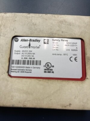 Allen-Bradley 440R-D23171 Guardmaster MSR125HP Safety Relay, Box has ...