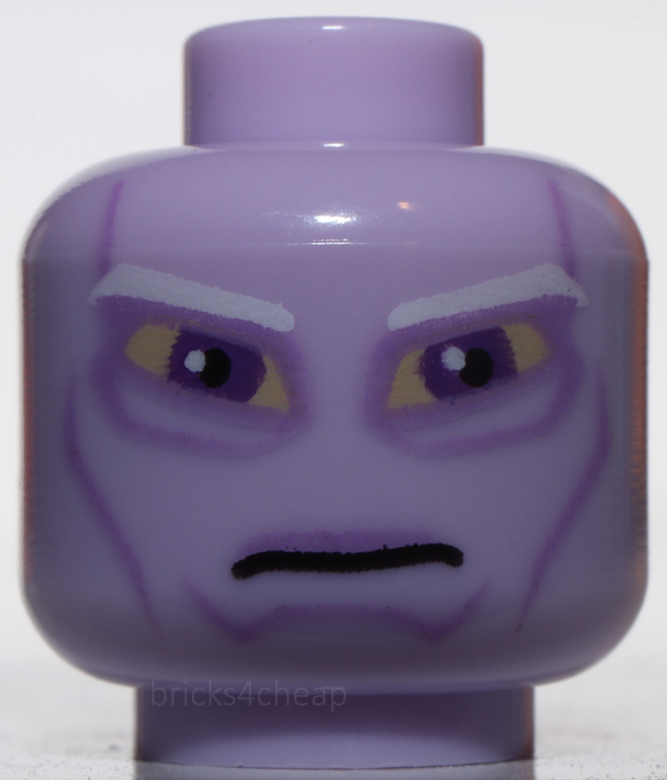 Lego Star Wars Lavender Minifig Head Alien Umbaran Soldier Large Purple ...