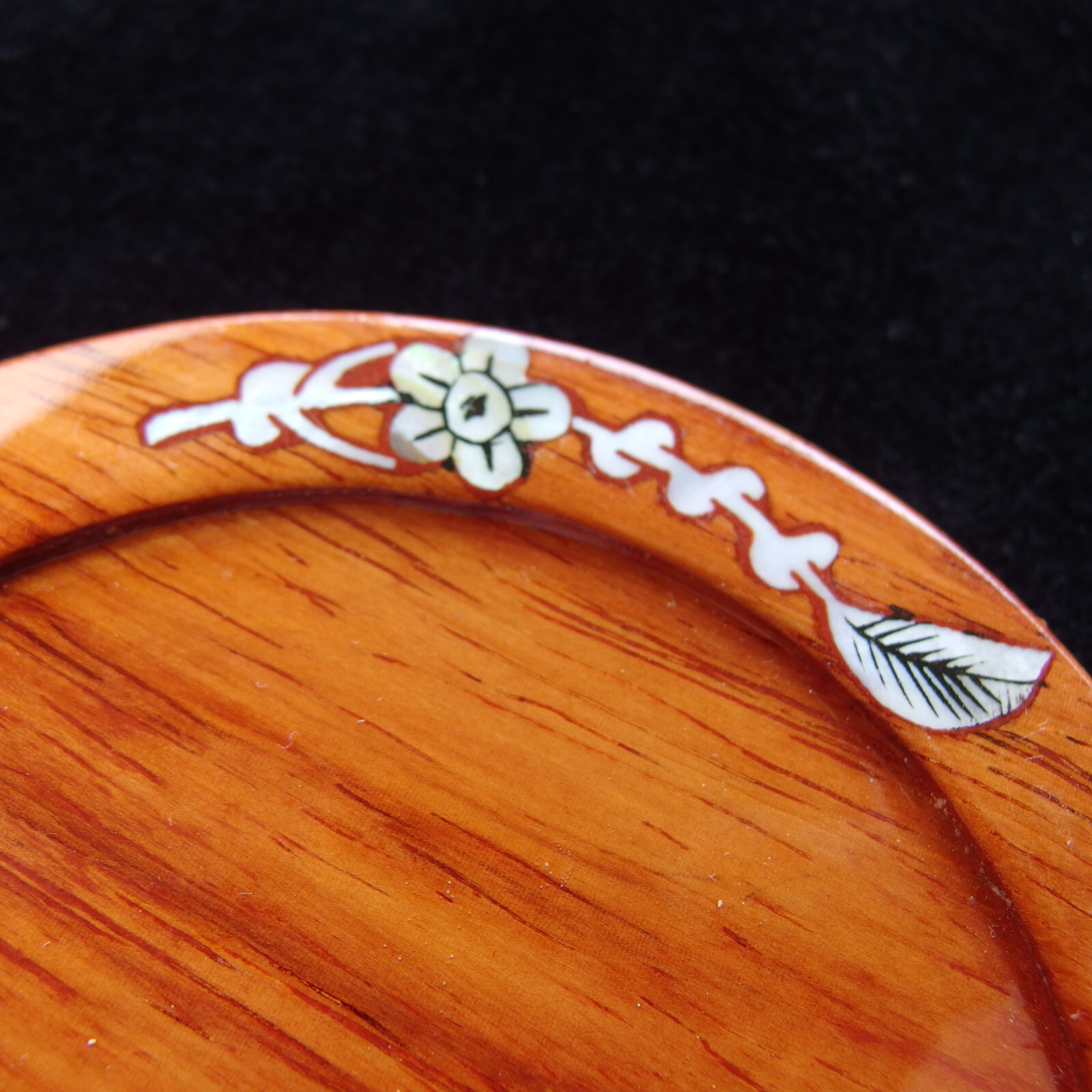 Wooden Set Of 6 Shell Inlay Coasters | eBay Australia