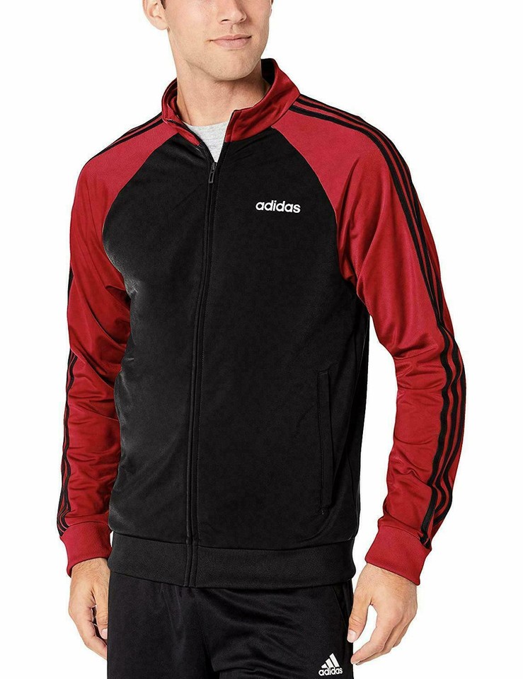 New Adidas ESSENTIALS 3-STRIPES or TRICOT TRACK JACKET Mens Sizes ...