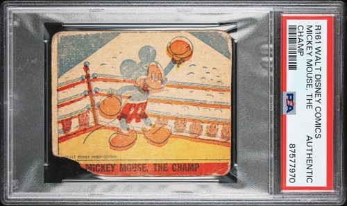 R161 MICKEY MOUSE BOXING CHAMP 1930 WALT DISNEY PSA GRADED AUTHENTIC ...