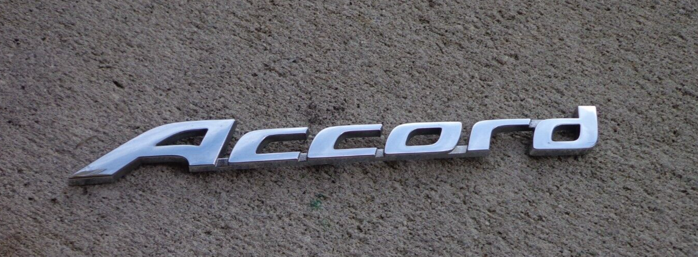 Honda Accord emblem badge decal logo trunk rear chrome script OEM ...