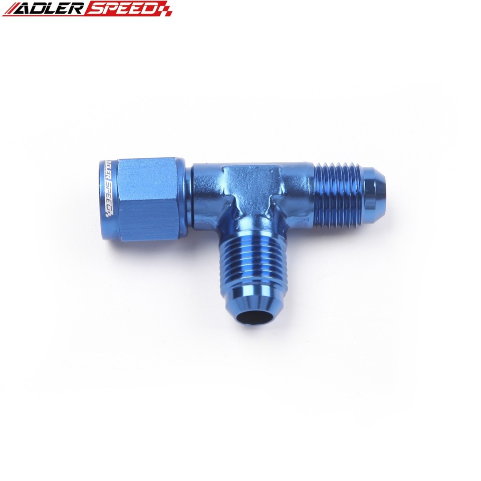 2PCS AN6 AN-6 Male To 6AN Female Pipe Fuel Hose Tee T Piece Fitting ...