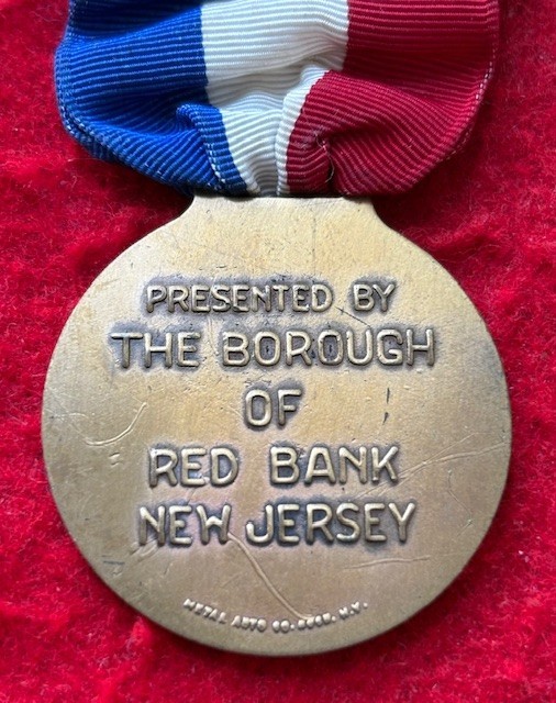 US WW2 Era Red Bank, New Jersey State / Town / City Service Medal ...