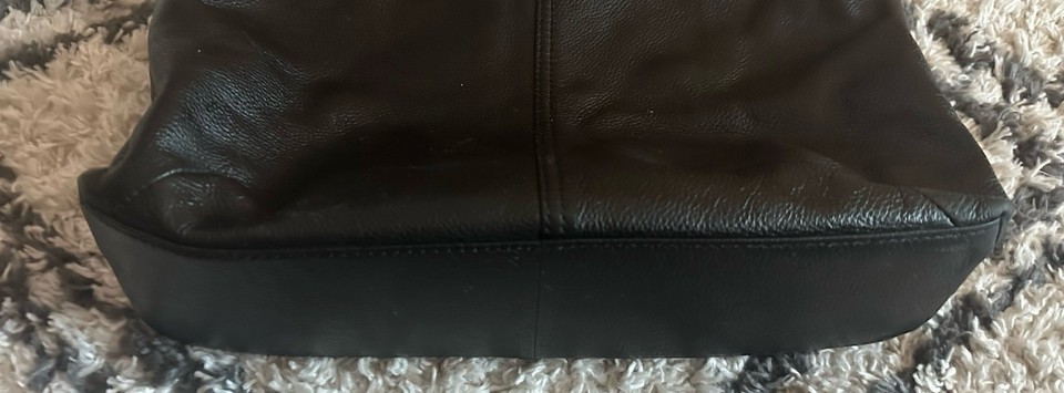 Kooba Black Pebbled Leather Hobo Shoulder Bag Single Strap Handbag ...