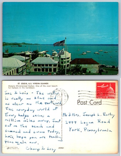 St Croix Christiansted Harbor US Virgin Islands Postcard | eBay