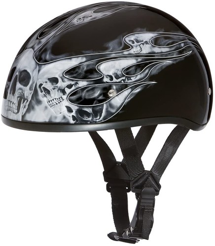 Daytona Helmets Half Skull Cap Motorcycle Helmet – DOT Approved 2XL | eBay
