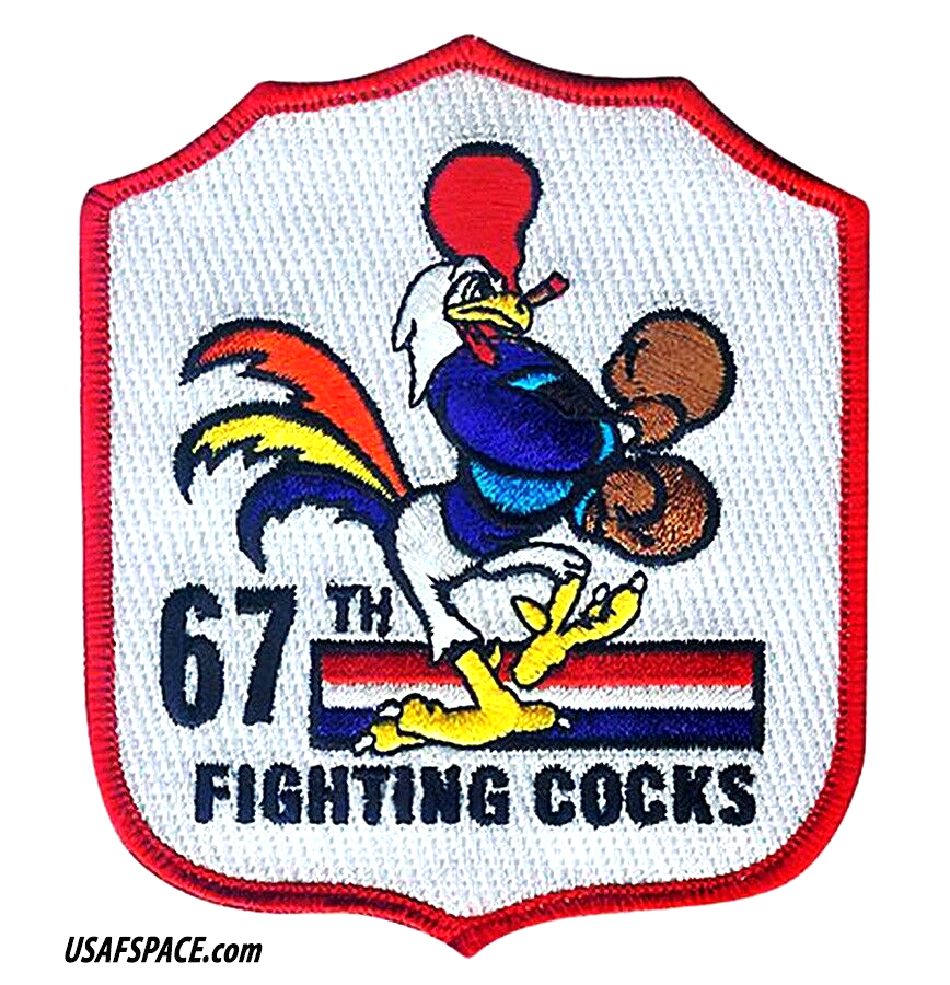 USAF 67th FIGHTER SQUADRON -67 FS-F-15 Eagle-FIGHTING COCKS- VEL ...