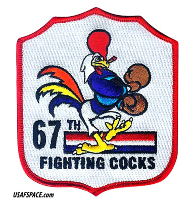 USAF 67th FIGHTER SQUADRON -67 FS-F-15 Eagle-FIGHTING COCKS- VEL Heritage PATCH | eBay