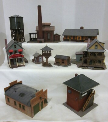 (10) HO Buildings - Trackside, Commercial/Manufacturing Model Power ...