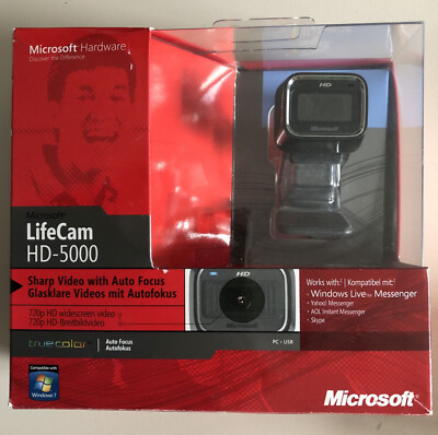 Microsoft LifeCam HD-5000, 7ND-00003, Model 1415, Autofokus, Breitbild ...