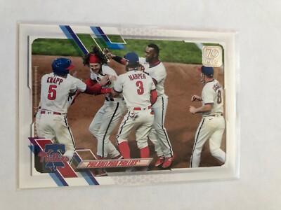 2021 Topps #428 Philadelphia Phillies Team Card NEAR MINT CONDITION | eBay