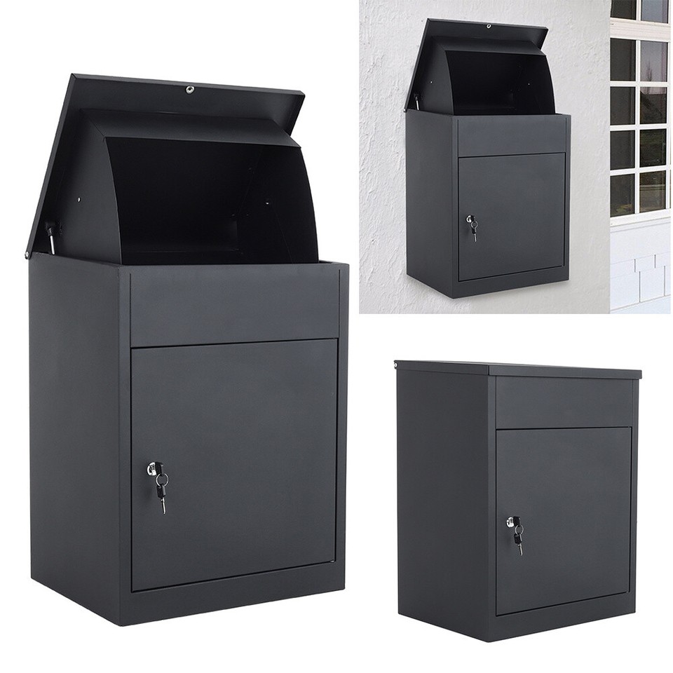 Large Parcel Delivery Box Package Letter Post Drop Box Mail Pillar Box ...