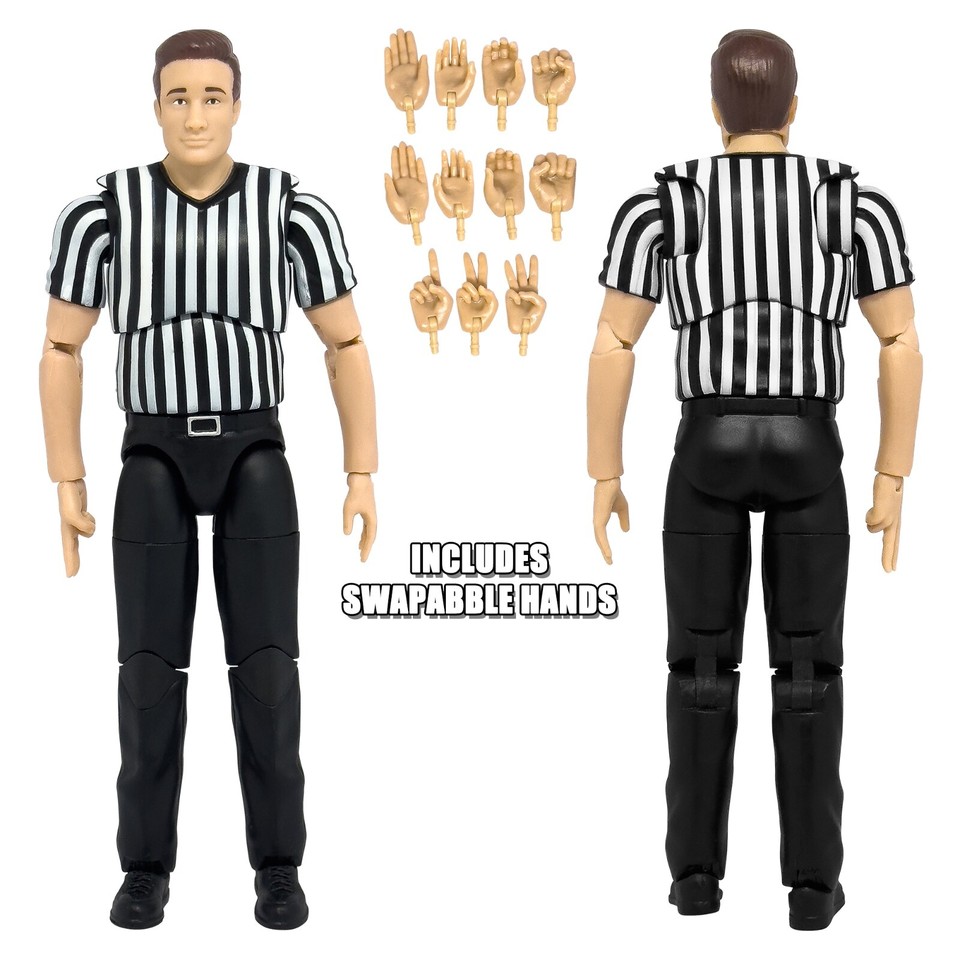 Set of Four Ultimate Referees With Deluxe Articulation for WWE & AEW ...
