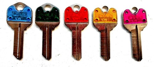 KW1 - KWIKSET Cole Color Plastic Head Key Blanks Made in USA | eBay