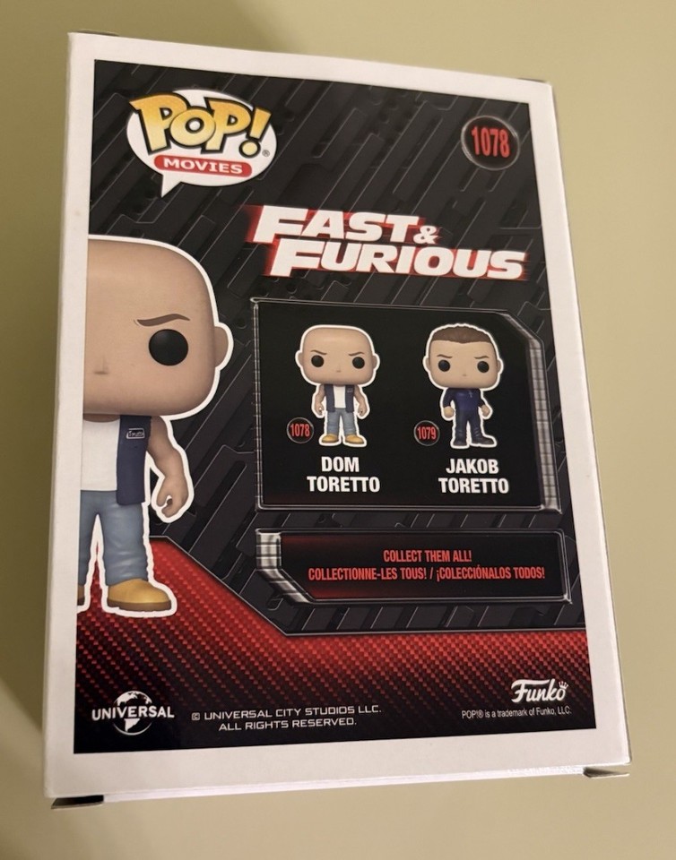 Funko POP! Movies - Fast and Furious - Dom Toretto #1078 - Vinyl Figur ...
