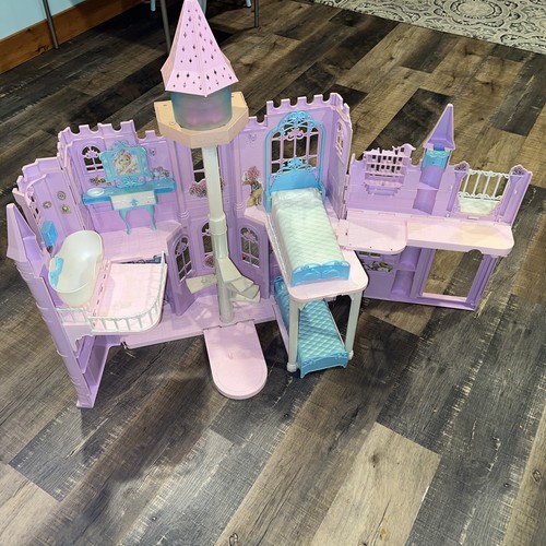*WORKS* Barbie Swan Lake Musical Fantasy Castle 2003 Music Lights | eBay