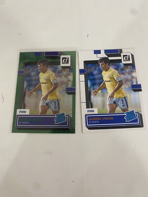 2022-23 FIFA Donruss Gabriel Veron Red Rated Rookie Green Dust & Base ...