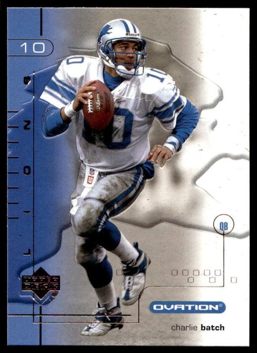 2001 Upper Deck Ovation 32 Charlie Batch Detroit Lions Football Card | eBay