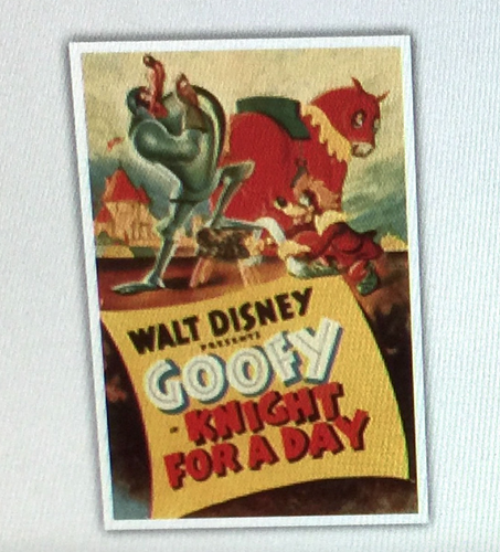 Disney Classic Cartoon Poster Art Print Goofy Knight for a Day 16 x 20 ...