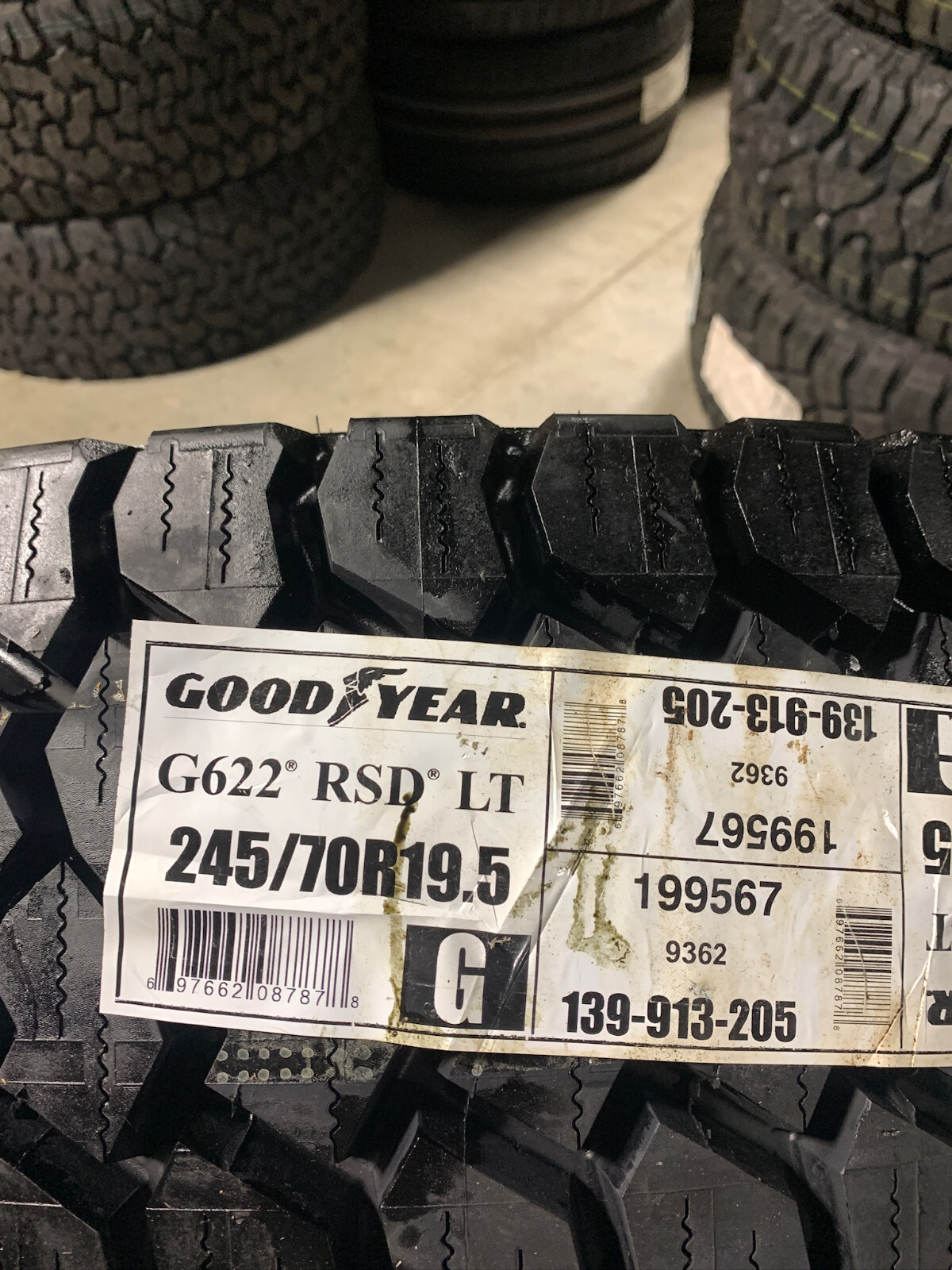 Goodyear G622 RSD 245/70r19.5 Load G 14 Ply Commercial Tire for sale ...