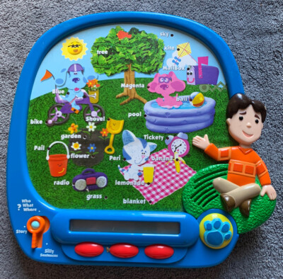 Mattel 2002 Blue's Clues & Joe Electronic Teaching Toy Reading 3 Modes ...