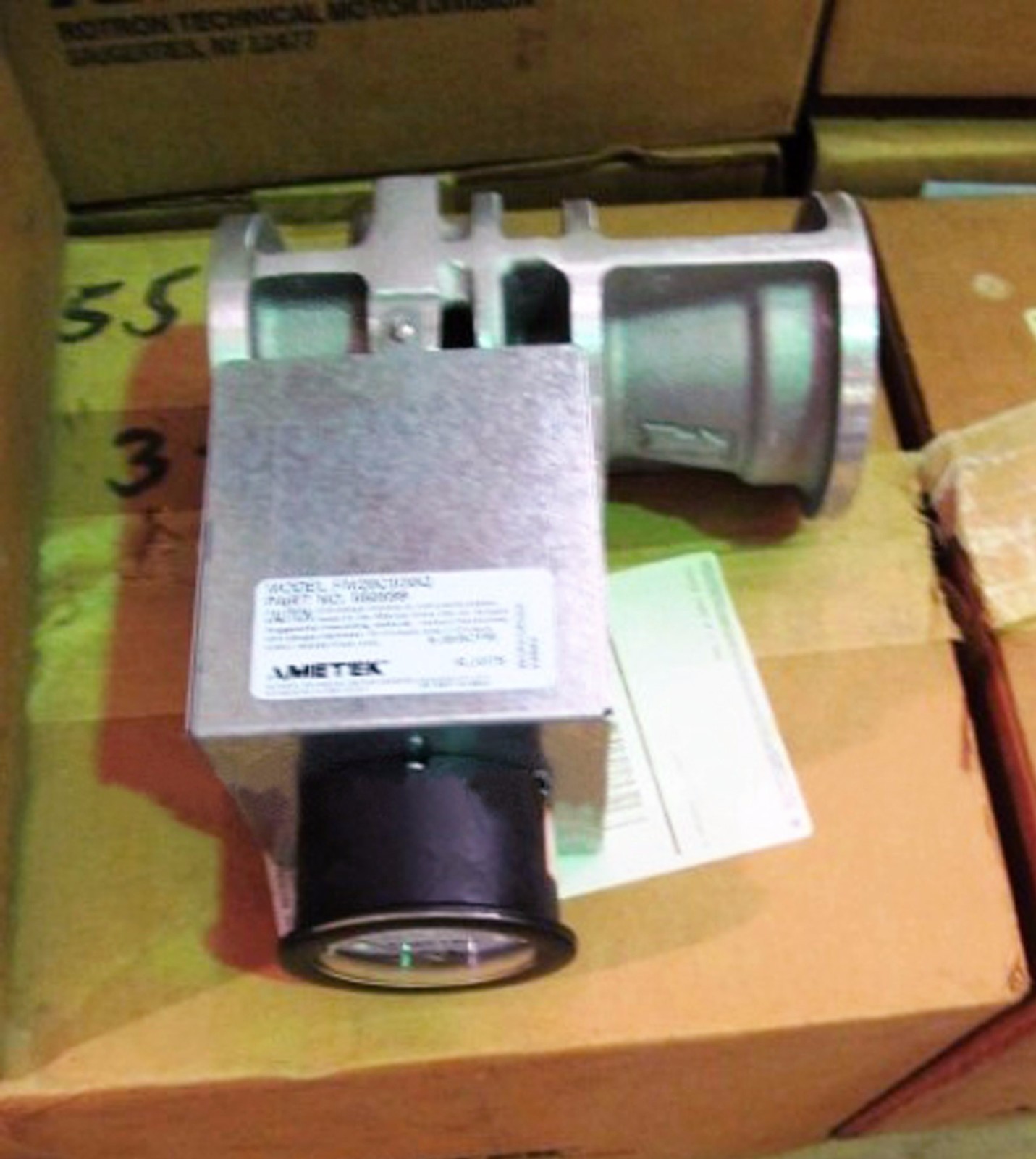 AMETEK Aluminium Air Flow Meter Rotron Fm20c030q 550599 Surplus NOS for ...