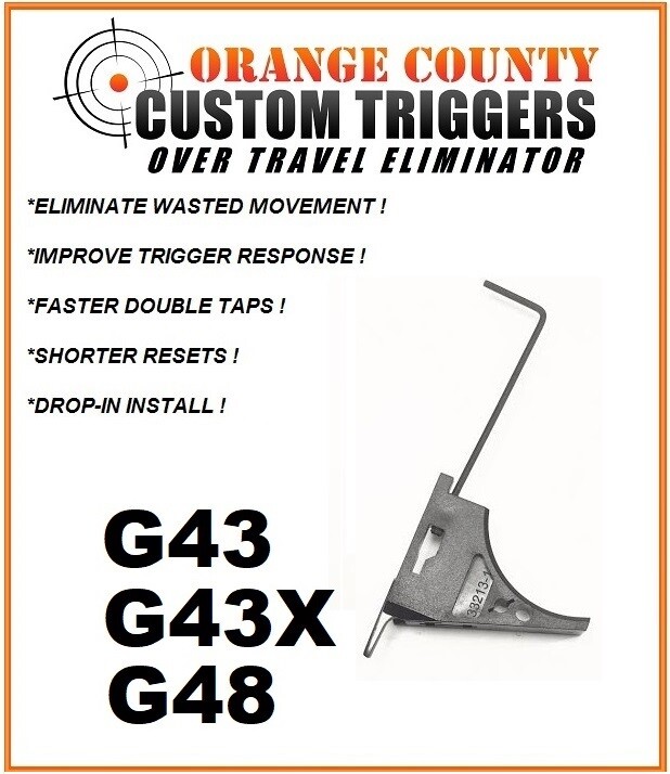 Glock 43 43X 48 Flat Trigger Assembly w/ Ghost Edge Connector | eBay