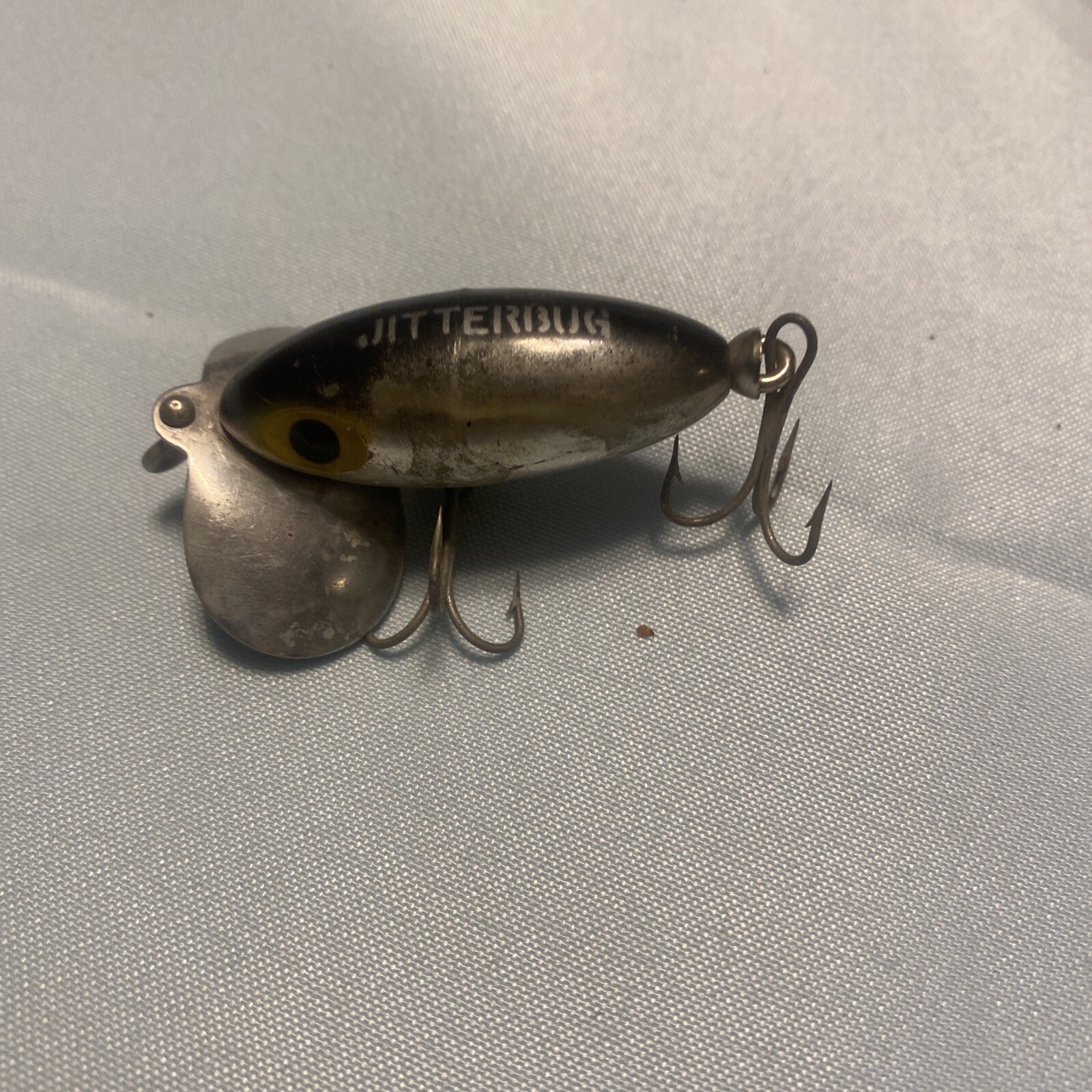 Vintage Fred Arbogast Jitterbug - Chrome & Black - 1 3/4 inch body | eBay