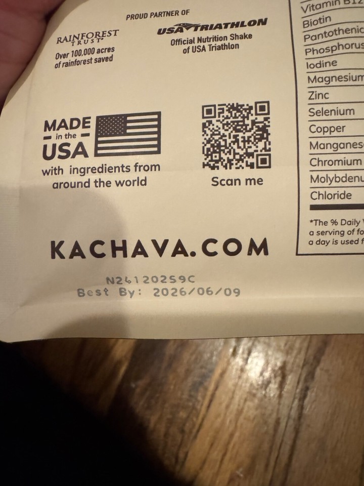 KACHAVA Vanilla "THE ALL-IN-ONE NUTRITION SHAKE FRESH!!!! | eBay