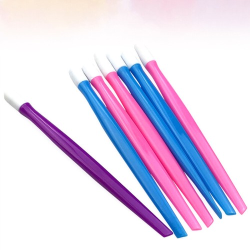 48 Pcs Nail Art Dotting Tools Plastic Cuticle Pushers Rubber Tipped ...