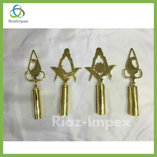 Gold Color Freemason Masonic Pole Topper, Masonic BLUE LODGE RODS ...