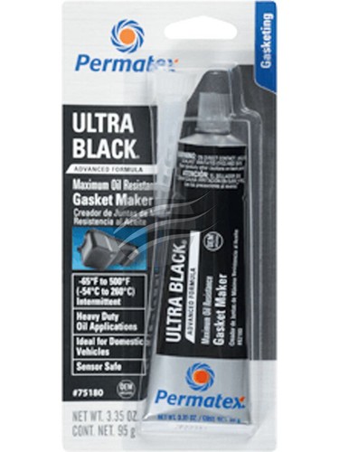 Permatex Ultra Black Max Oil Resistant Silicone Gasket Maker 95G ...