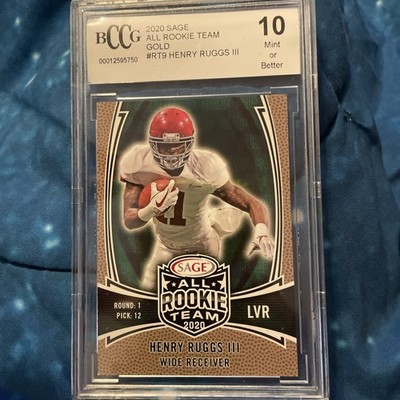 2020 Sage: All Rookie Team Gold- Henry Ruggs III (RT-9) BCCG 10 | eBay