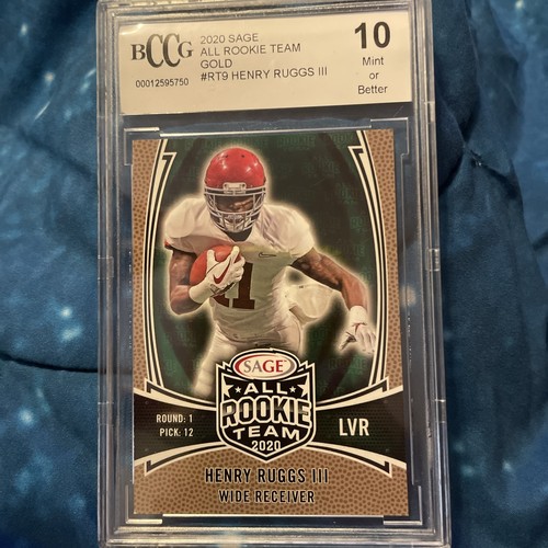 2020 Sage: All Rookie Team Gold- Henry Ruggs III (RT-9) BCCG 10 | eBay