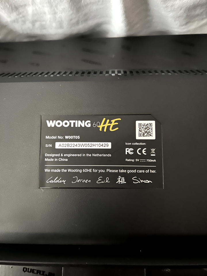 Wooting 60HE V1 ISO Layout, ABS Black Keycaps And L60 Switches. | eBay.de