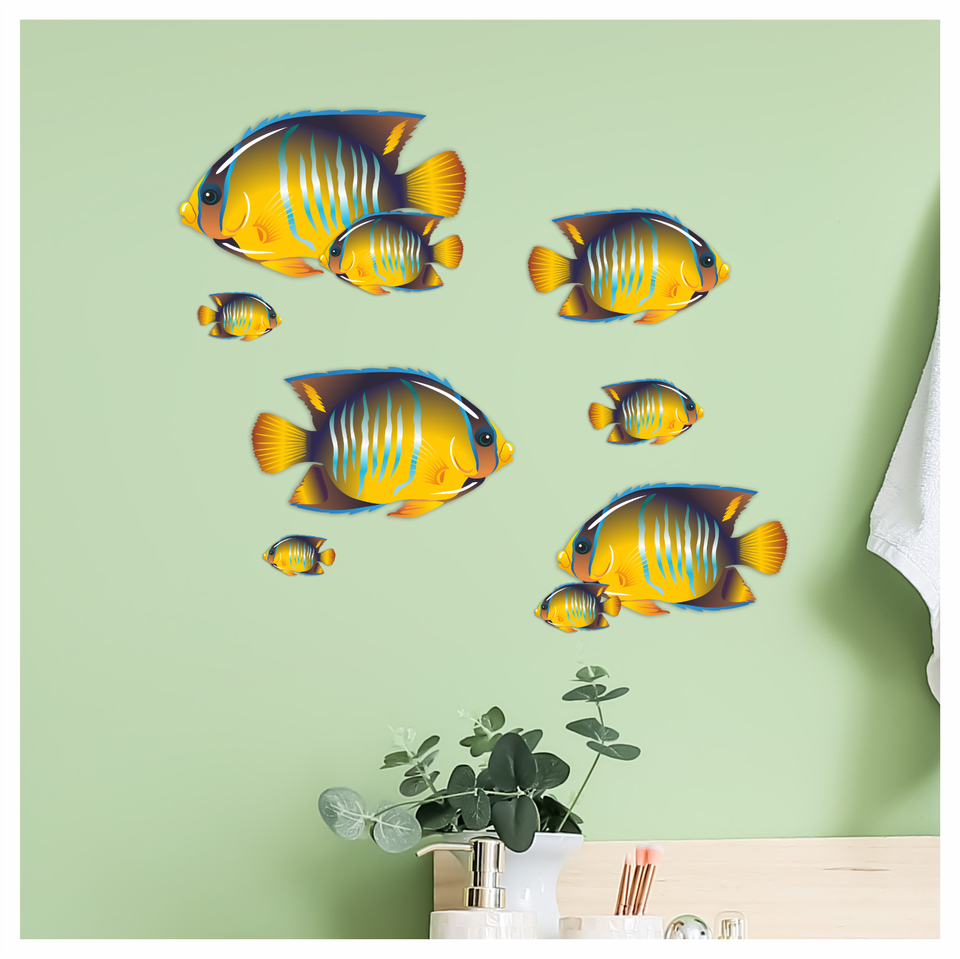 Tropical Fish Vinyl Art Decal Sticker [Multiuse] Tile Laptop Wall ...