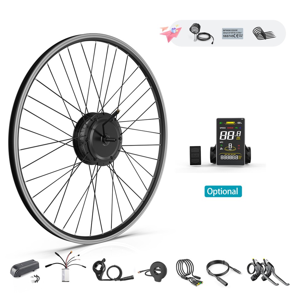 BAFANG FRONT 48V500W 26''700C eBike Conversion Kit Wheel Hub Motor USA ...
