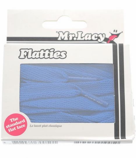 Laces Flat Royal Blue, Mr Lacy Flatties, High quality 130 cm long,10 mm ...